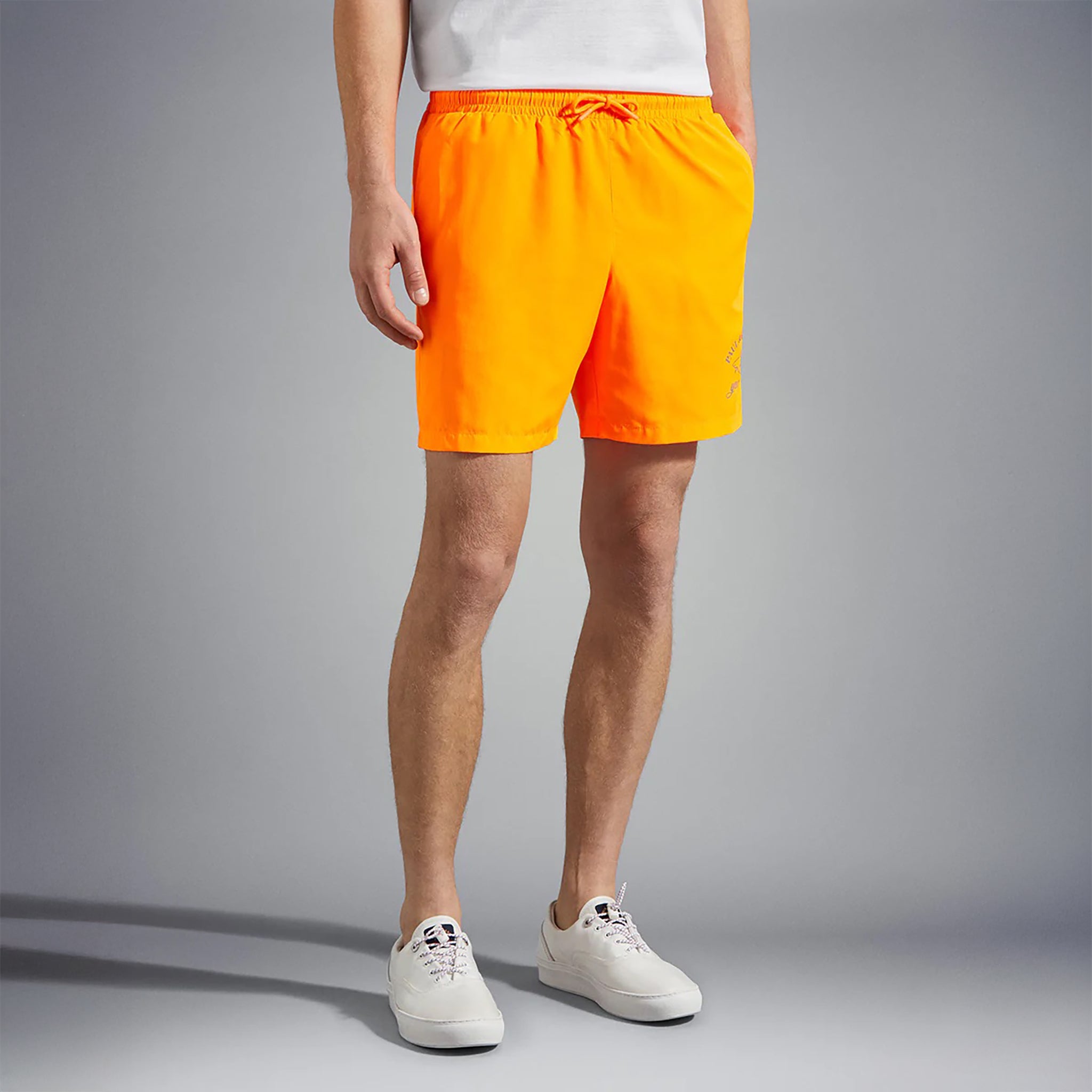 Orange Swim Shorts w/ Reflective Logo - PAUL & SHARK – Boutique Jacques ...