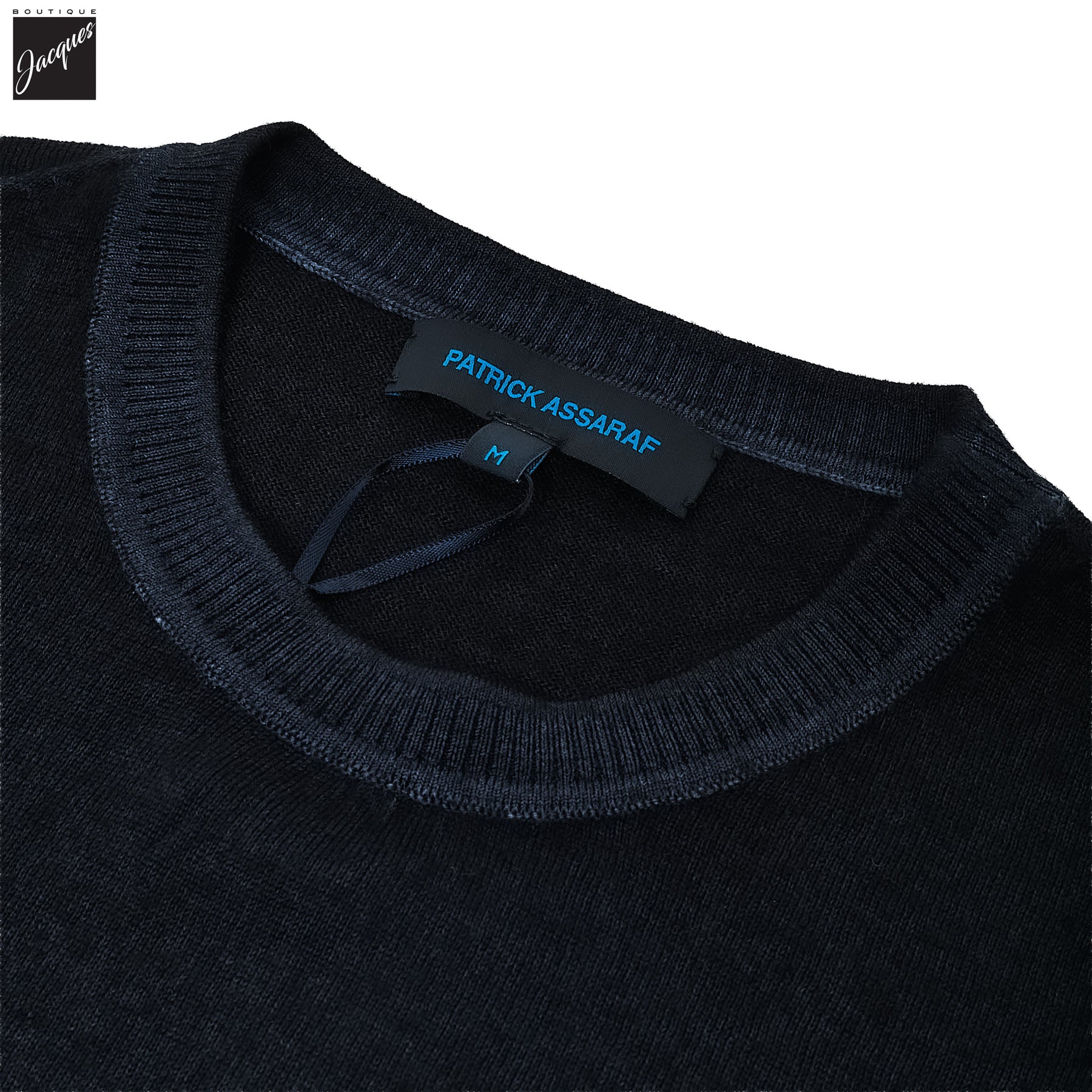 Mammoth Blue Vintage Wash Extra-Fine Merino Sweater - Patrick Assaraf ...