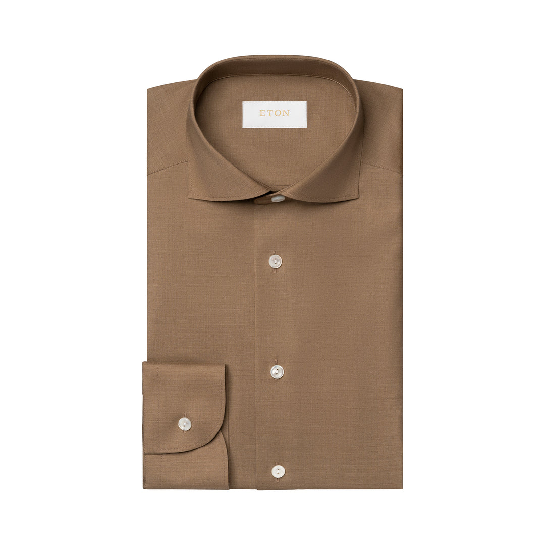 solid light brown shirt